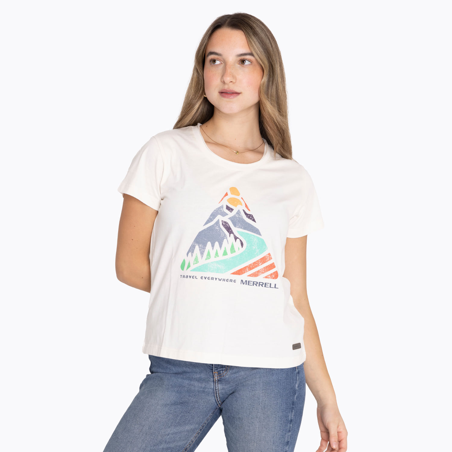 Merrell - Polera Mujer Short Sleeves Blanco Merrell | Ofertitas