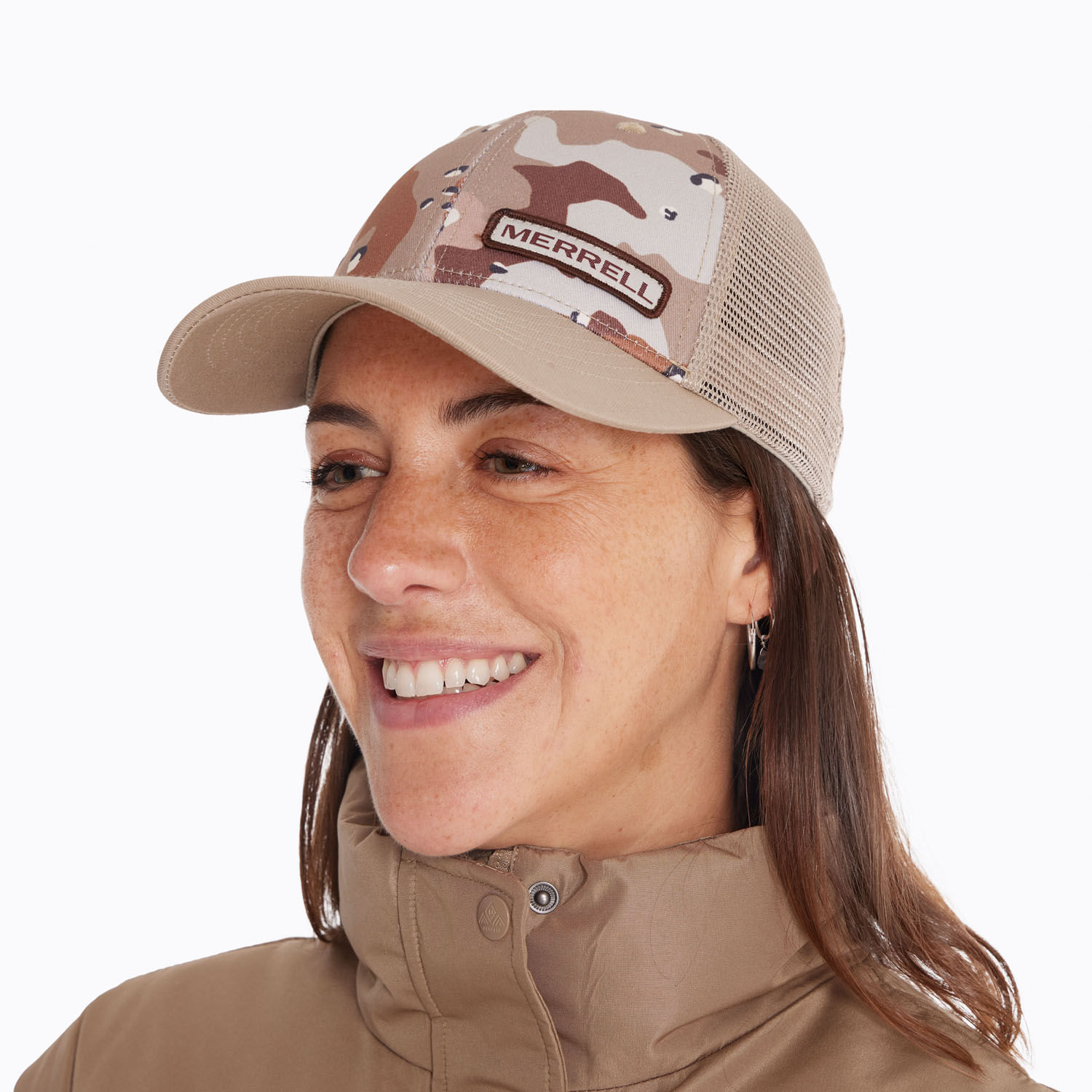 Merrell - Jockey Unisex Camo Trucker Cap Crema Merrell | Ofertitas