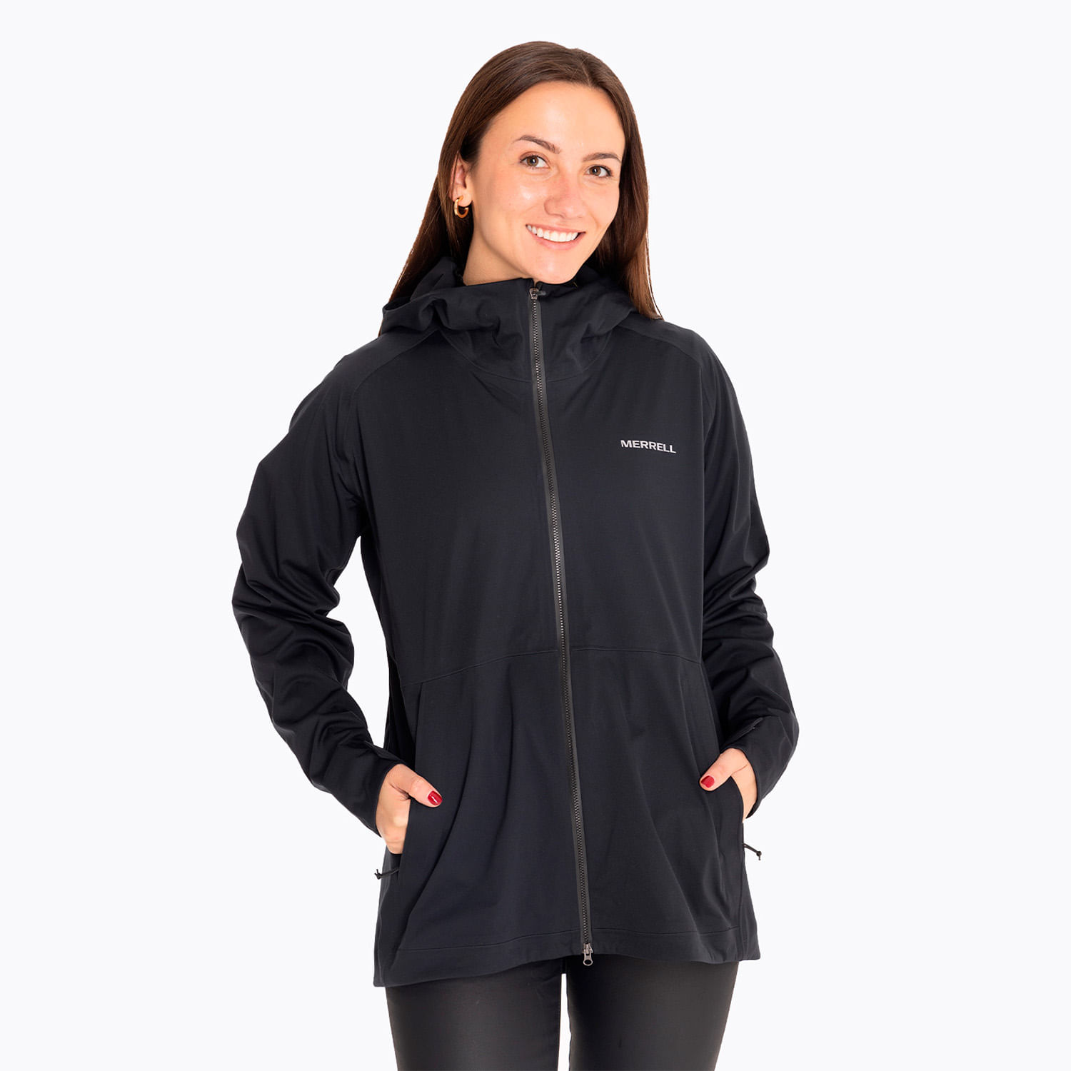 Merrell - Impermeable Mujer Whisper Rain Shell Negro Merrell | Ofertitas