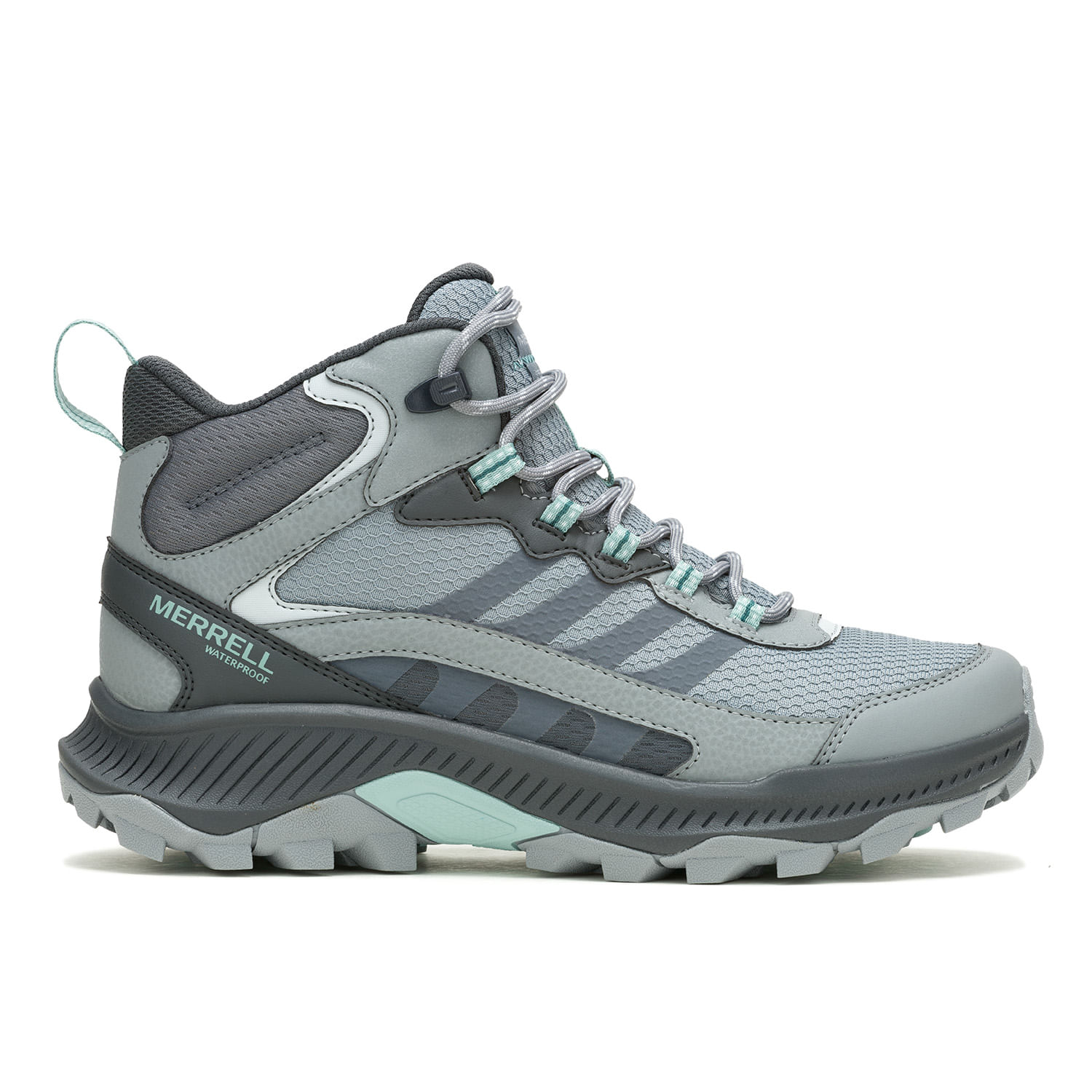 Merrell - Botín Mujer Speed Strike 2 Mid Waterproof Celeste/Gris ...