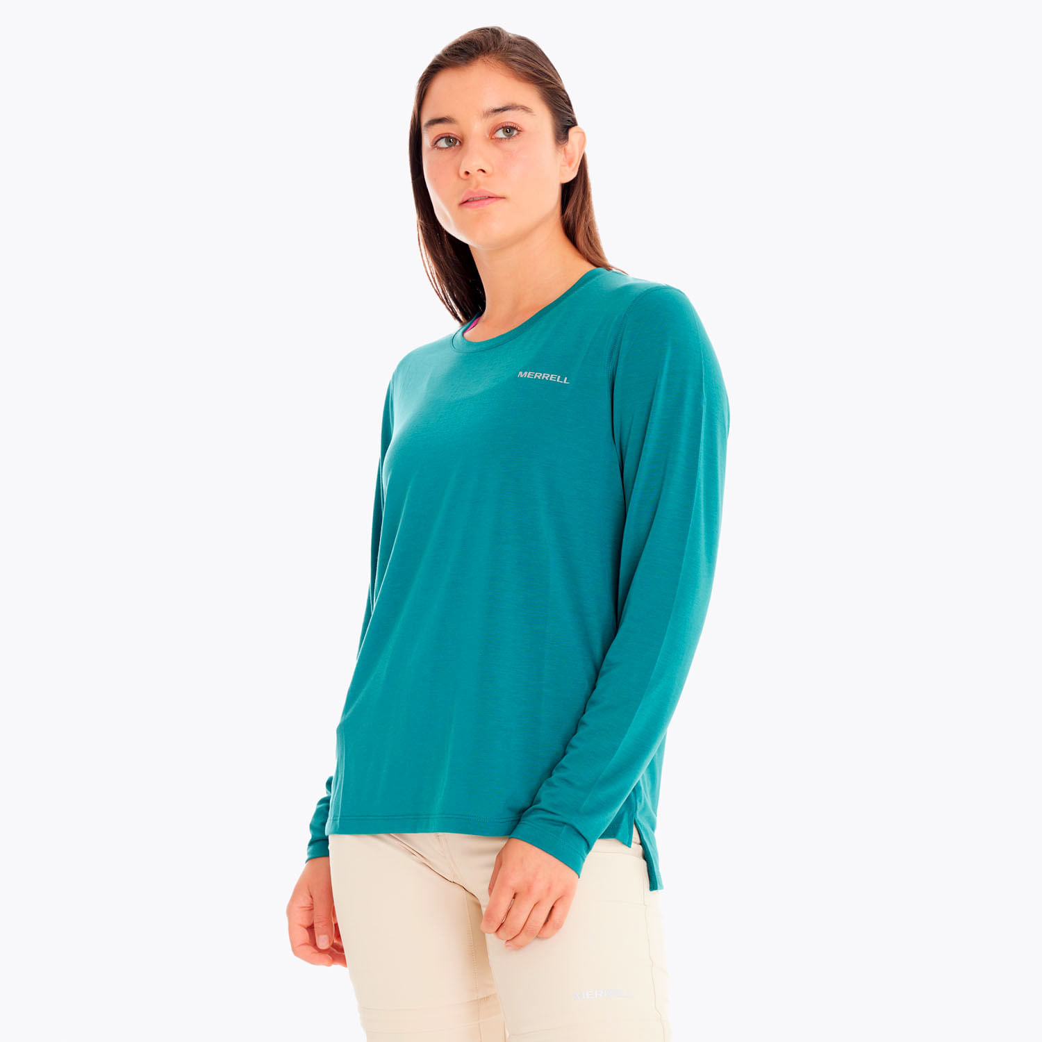 Polera Mujer Everyday With Tencel Verde Merrell-Merrell Chile - Merrell ...