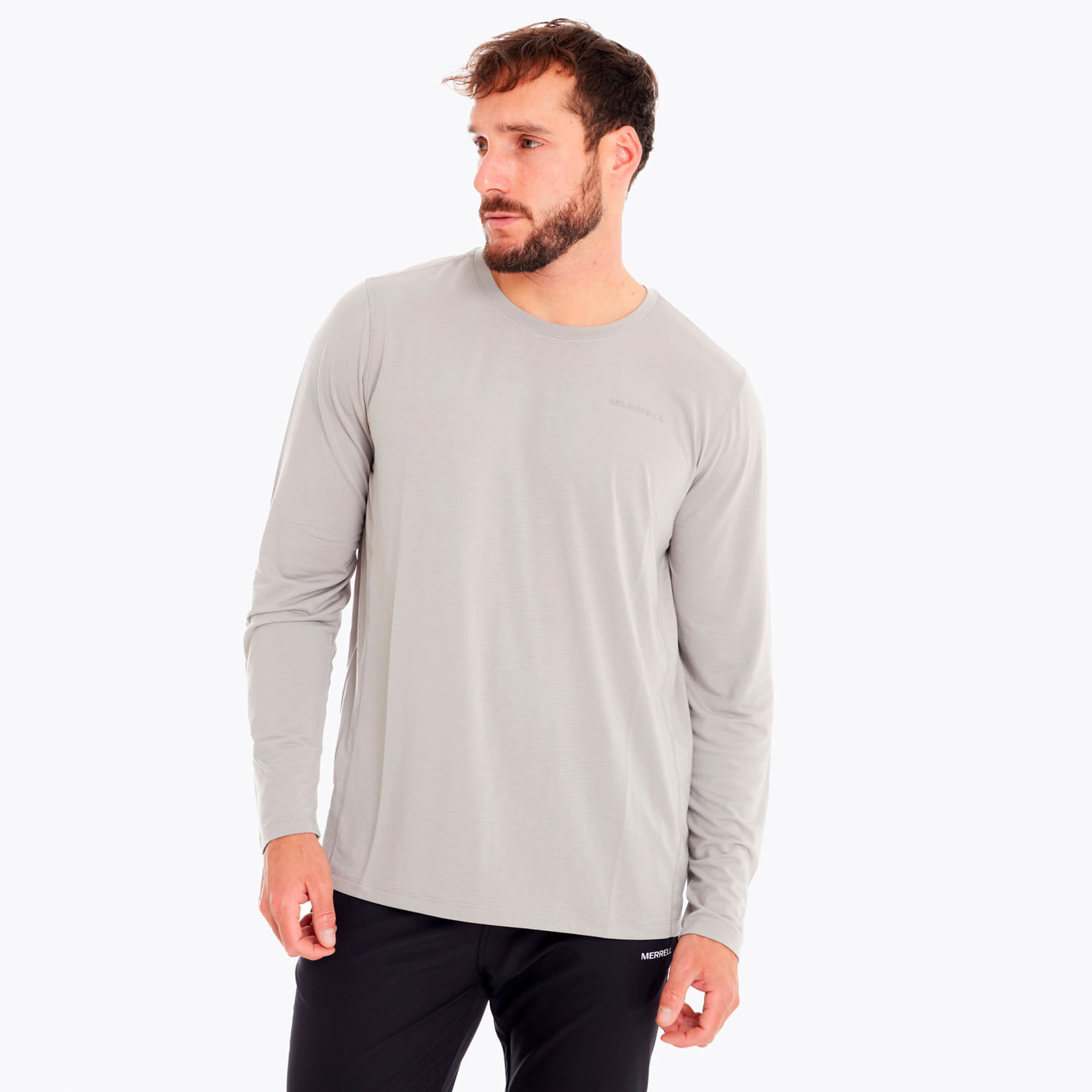 Merrell - Polera Hombre Everyday With Tencel Gris Merrell | Ofertitas
