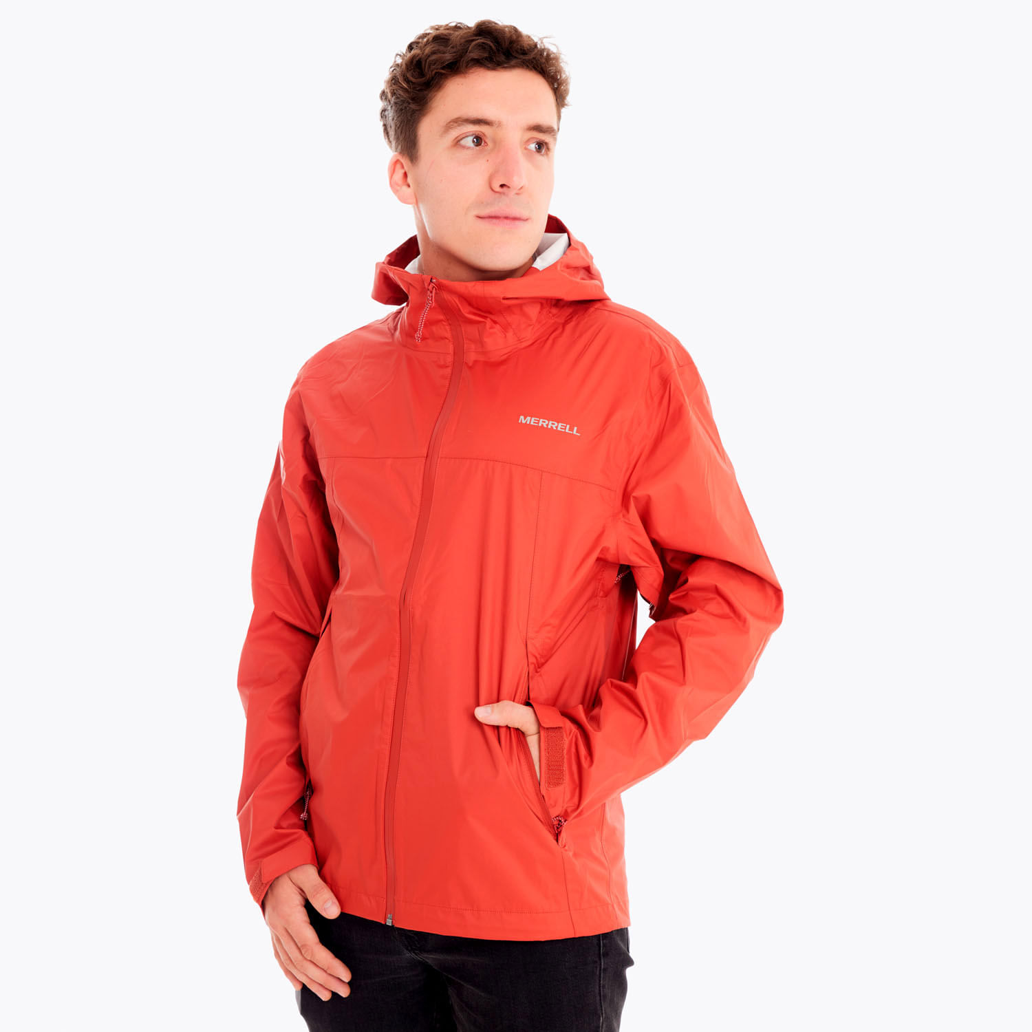 Impermeable Hombre Fallon Rain Shell Rojo Merrell-Merrell Chile ...