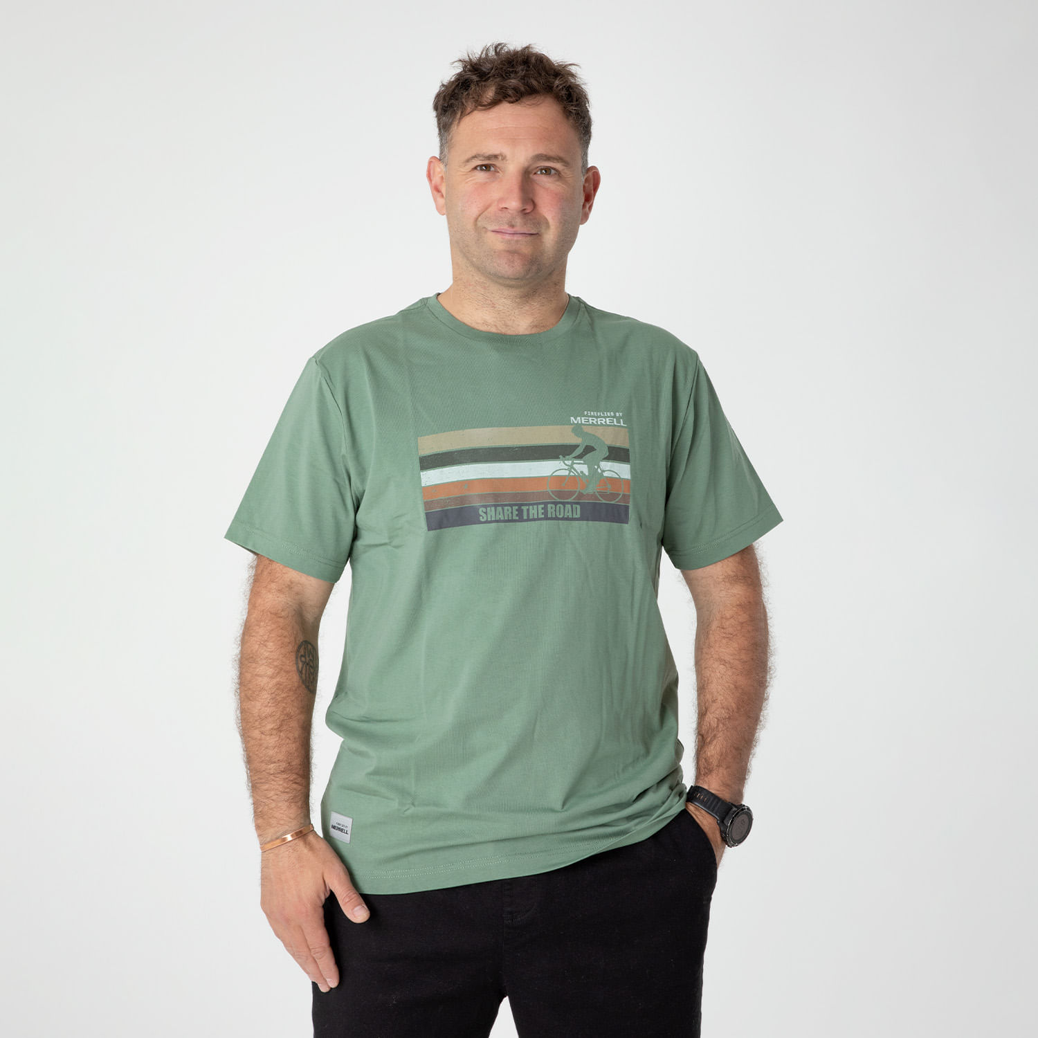 Merrell - Polera Hombre Fireflies Hi Rider Verde Merrell | Ofertitas