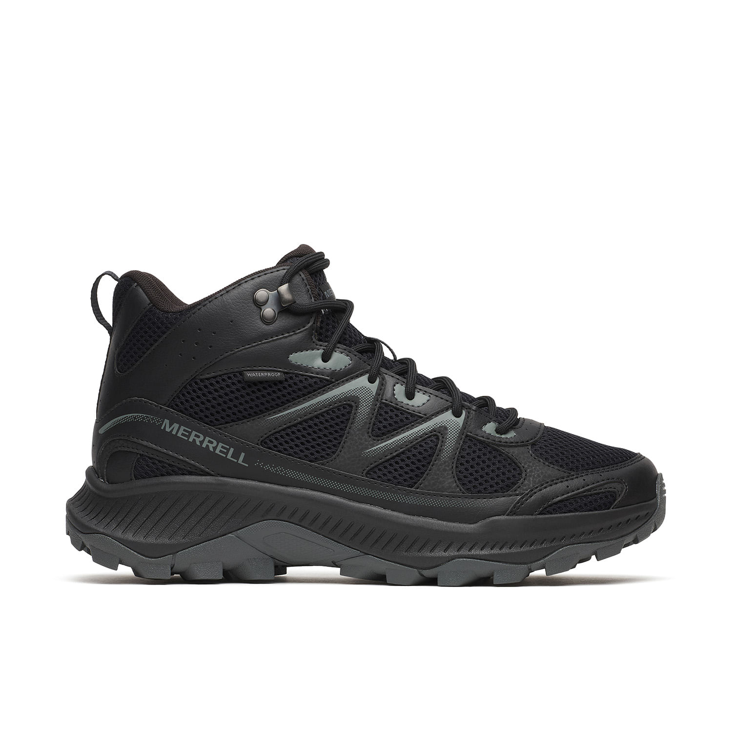 Merrell - Botin Hombre Tempo Exp Mid Waterproof Negro Merrell | Ofertitas